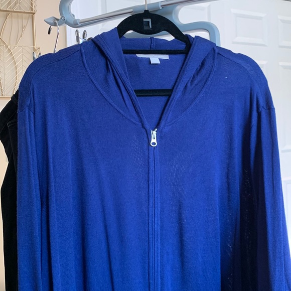 Woman Within | Sweaters | Royal Blue Hooded Sweater Cashmere Like Soft ...
